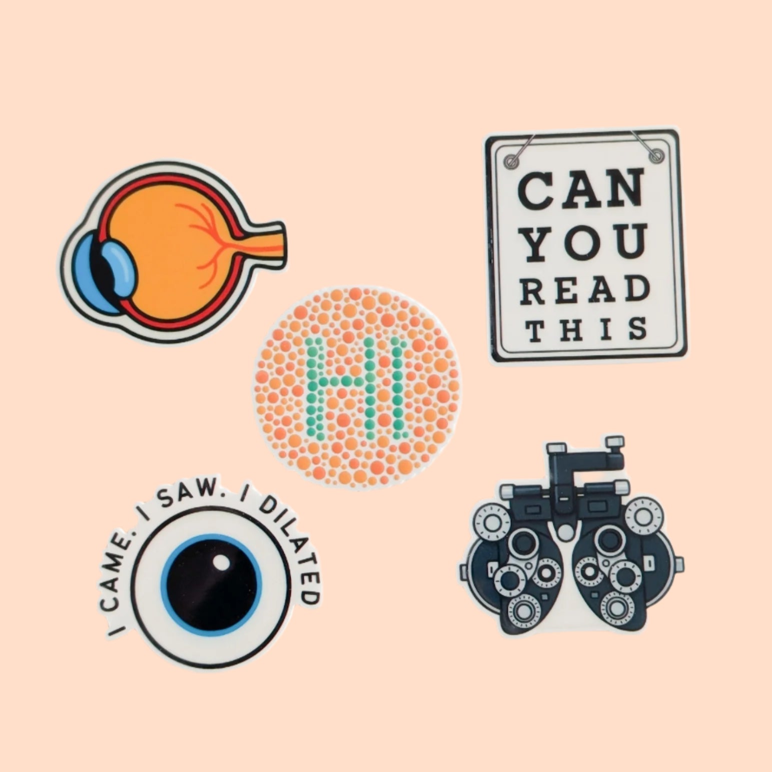 Optometry Ophthalmology Eye / PLASTIC Add on – Badge Beauties